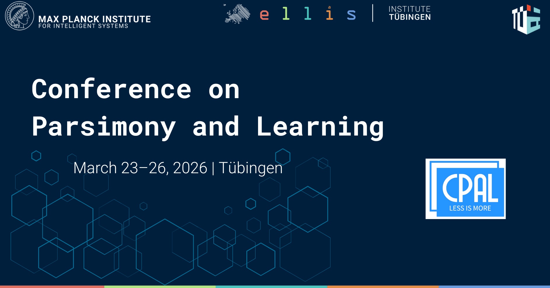 CPAL - Conference for Parsimony and Learning | ELLIS Institute Tübingen